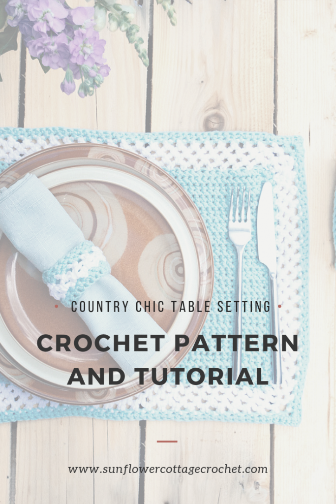 Crochet Patterns for Table Set - Sunflower Cottage Crochet