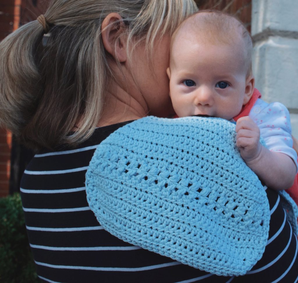 Nursery Essential-Burp Cloth Crochet Pattern - Sunflower Cottage Crochet