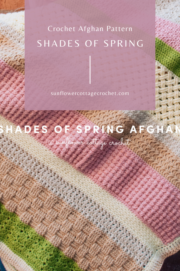 Shades of Spring Afghan - Sunflower Cottage Crochet