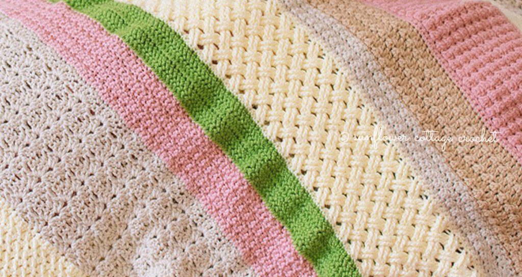Shades of Spring Afghan - Sunflower Cottage Crochet
