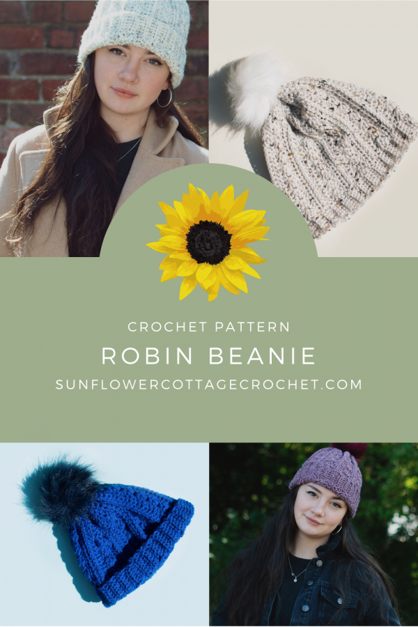 The Robin Beanie - Crochet Cancer Challenge Pattern! - Sunflower ...