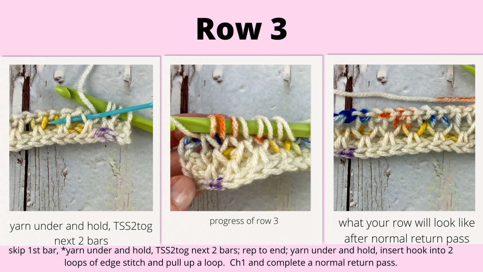 How To Crochet The Tunisian Smock Stitch - Sunflower Cottage Crochet
