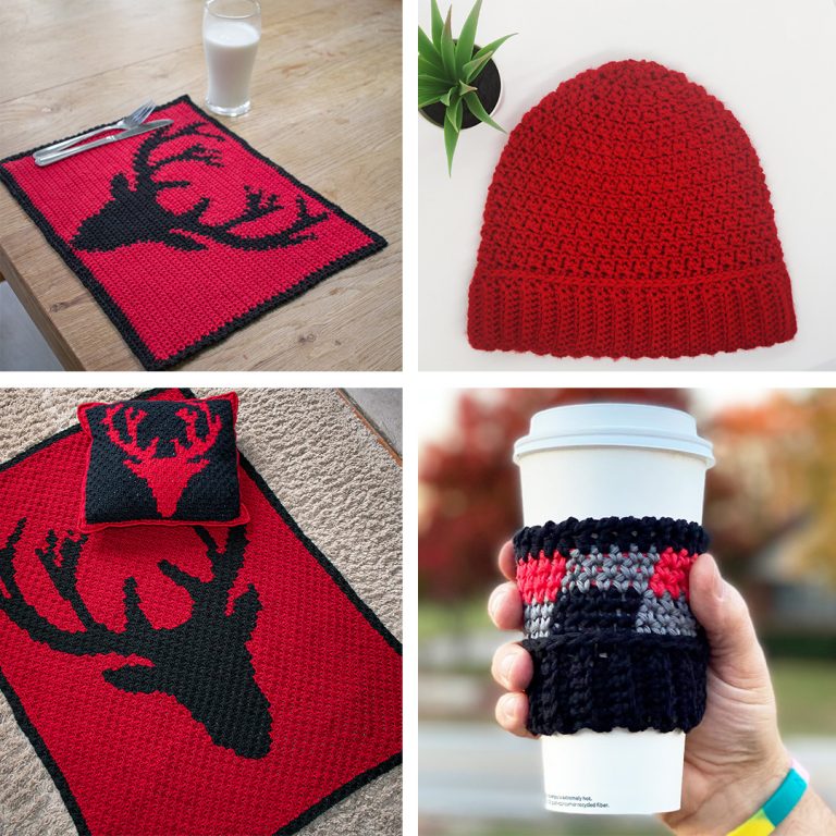 Stag Placemat - free chart - Sunflower Cottage Crochet