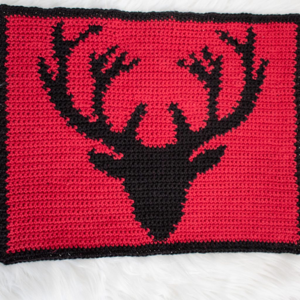 Stag Placemat Pattern - Sunflower Cottage Crochet