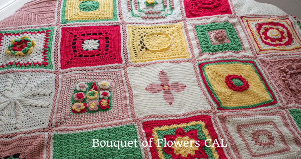 Bouquet of Flowers Afghan - Sunflower Cottage Crochet