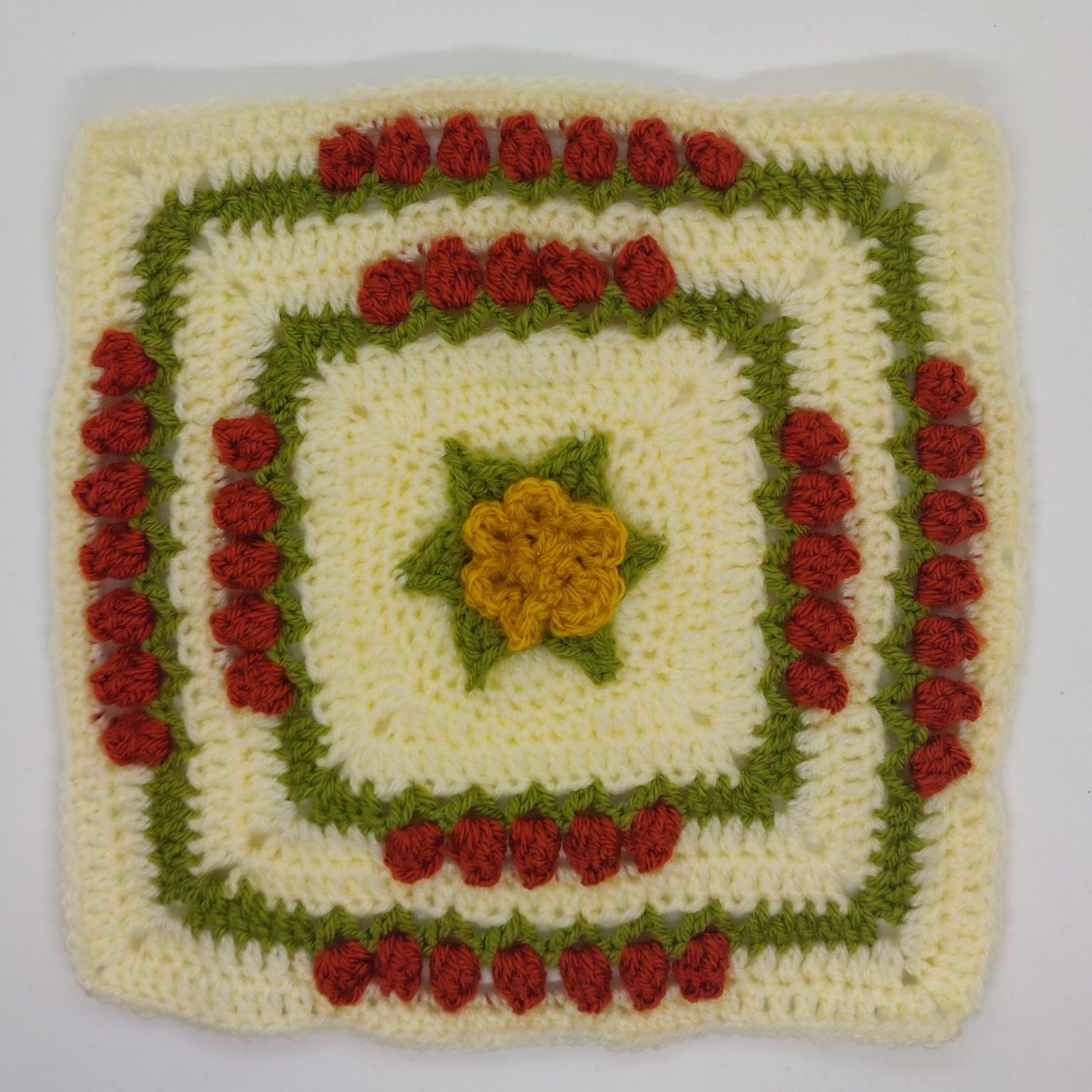 The Ornamental Garden Square - Free Crochet Pattern - Sunflower Cottage ...
