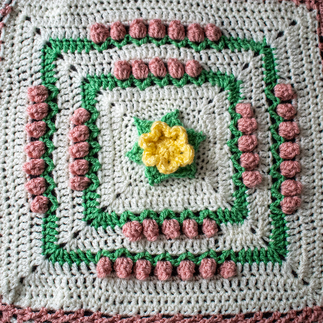 The Ornamental Garden Square - Free Crochet Pattern - Sunflower Cottage ...