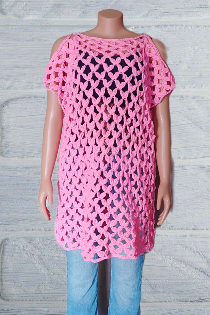 Flowers and Diamonds Summer Top - A Free Crochet Pattern by Toyslab ...