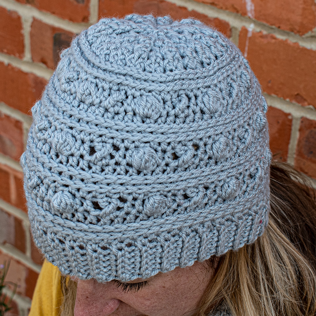 Textured Beanie with Ribbed Band - Free Crochet Pattern - Sunflower ...