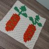 Growing Carrots - Free C2C Crochet Pattern - Sunflower Cottage Crochet