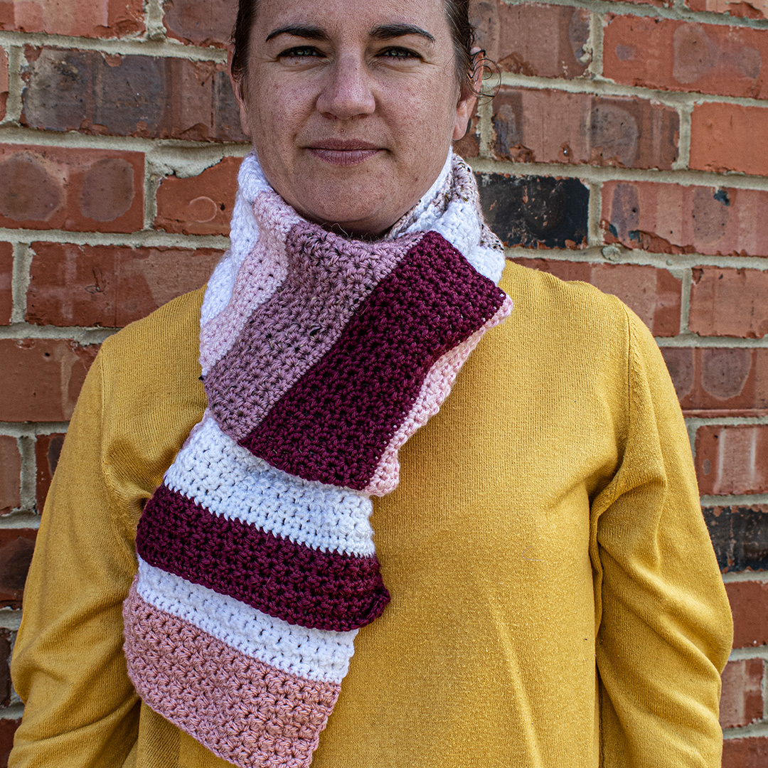 Looking for an easy crochet scarf? Try this free pattern - Sunflower ...