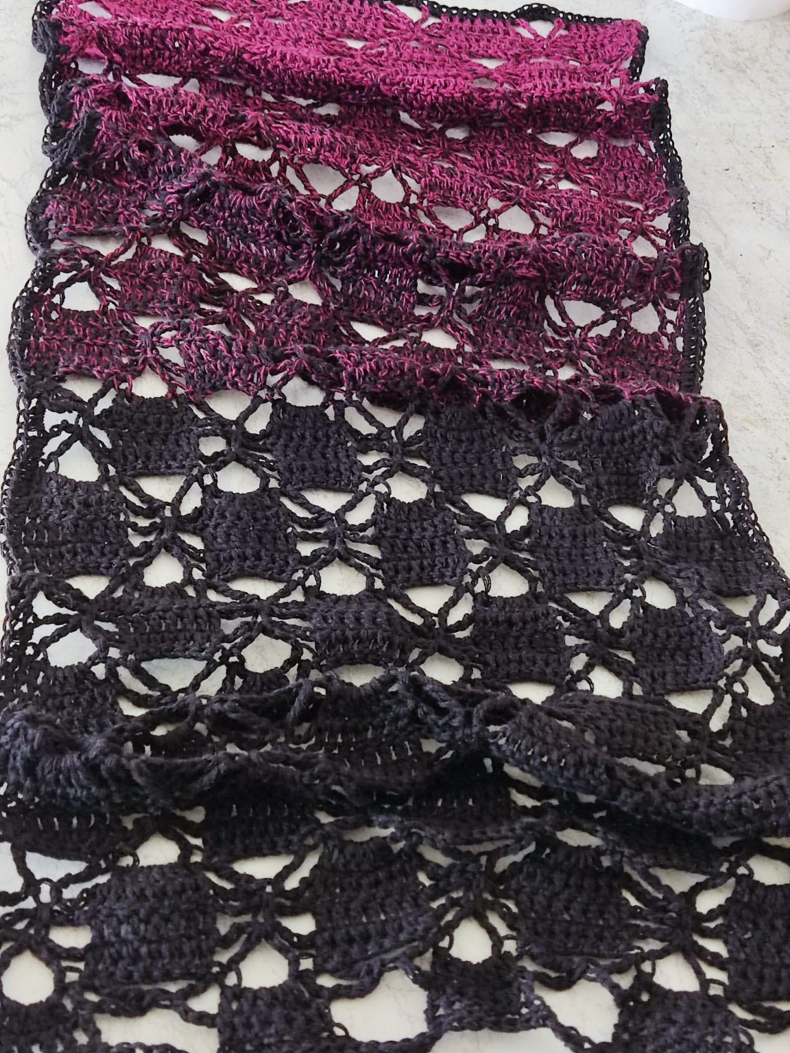 A Gorgeous Lacy Scarf - Free Pattern by Fosbas Designs - Sunflower ...
