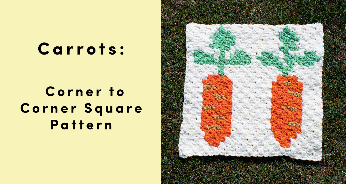 Carrots Corner to Corner Square - Sunflower Cottage Crochet
