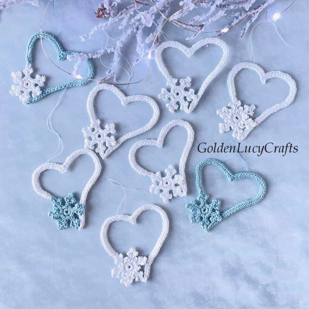15 Crochet Patterns With Snowflakes - Sunflower Cottage Crochet