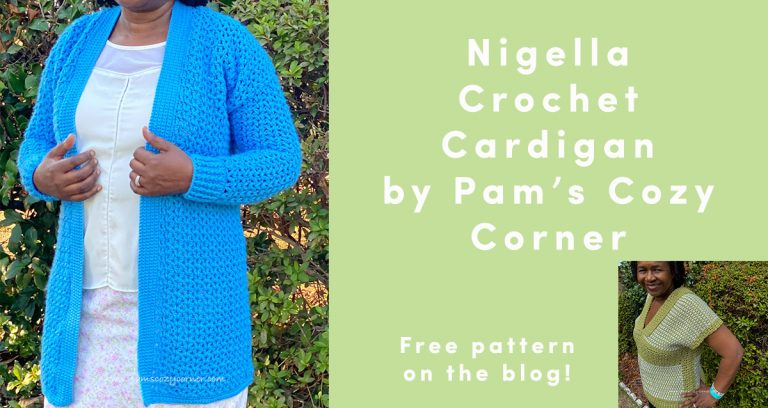 Free crochet cardigan pattern from Pam's Cozy Corner - Sunflower ...