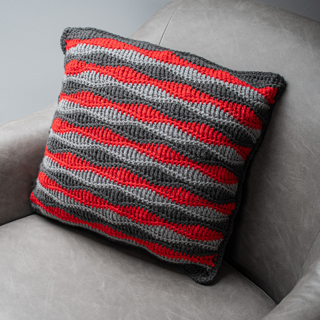 Relaxing Waves - Crochet Pillow Pattern - Sunflower Cottage Crochet