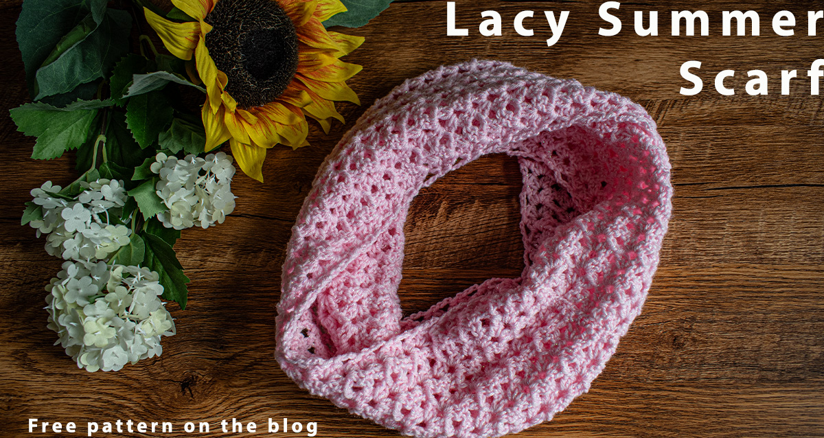 Make this Free Lacy Scarf Crochet Pattern in Less than 2 Hours ...